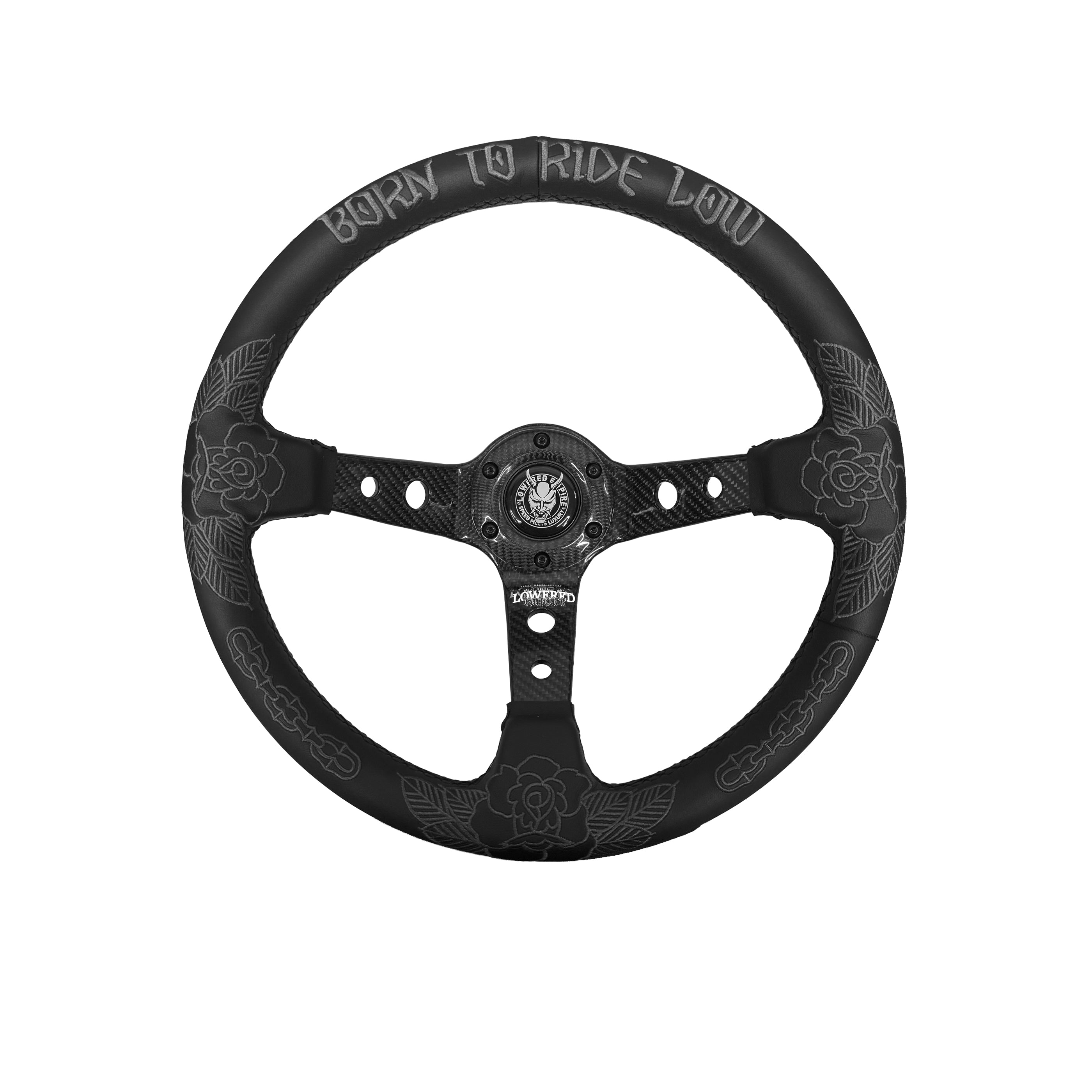 Carbon Fiber Killer Roses KR-3 Steering Wheel 350mm- Lowered Empire ...